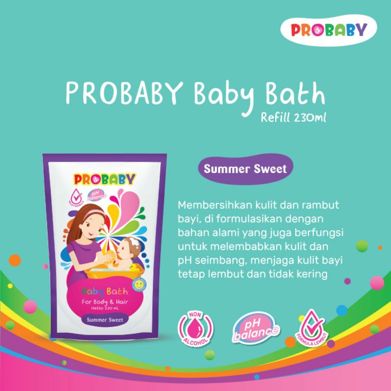 Jual PROBABY BATH 200ML dan 230ML KEMASAN BOTOL DAN REFILL | Shopee Indonesia