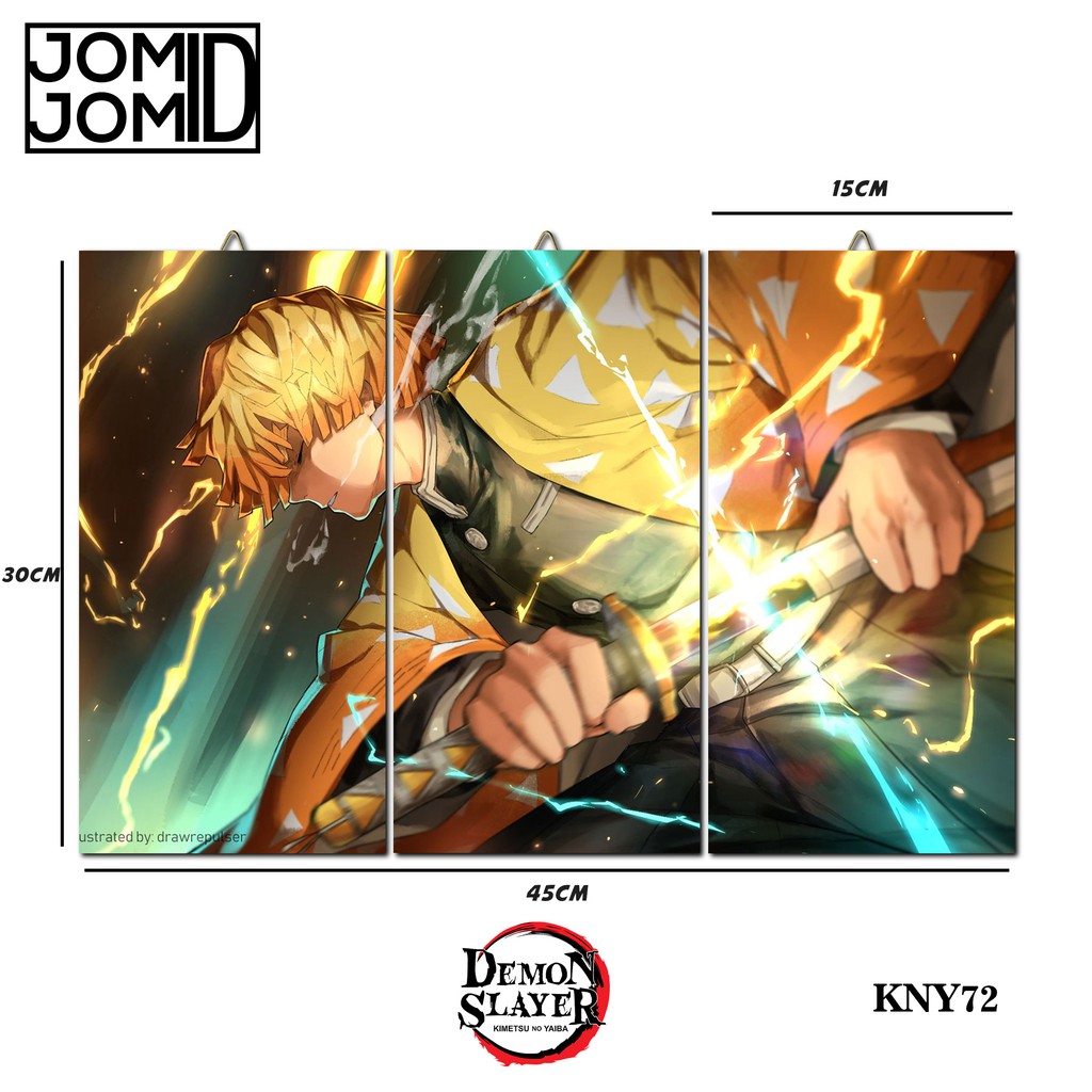 Jual Poster Zenitsu Demon slayer / Kimetsu no yaiba / Anime / Poster ...