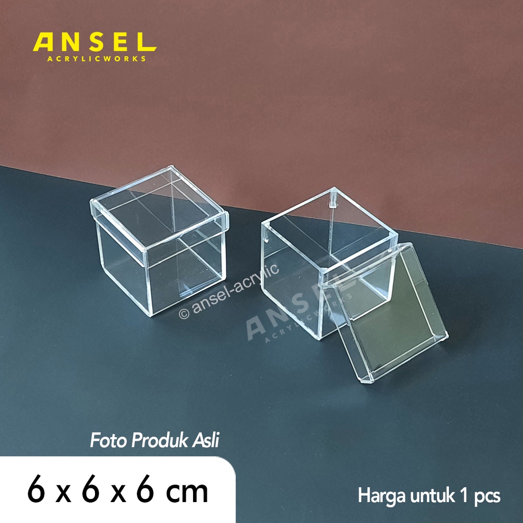 Jual ANSEL Box Akrilik Multifungsi 6x6x6 cm - Kotak Hadiah Kado, Parsel ...