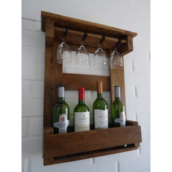 Jual rak wine / rak bir / rak wine kayu / rak bir kayu / rak minuman ...