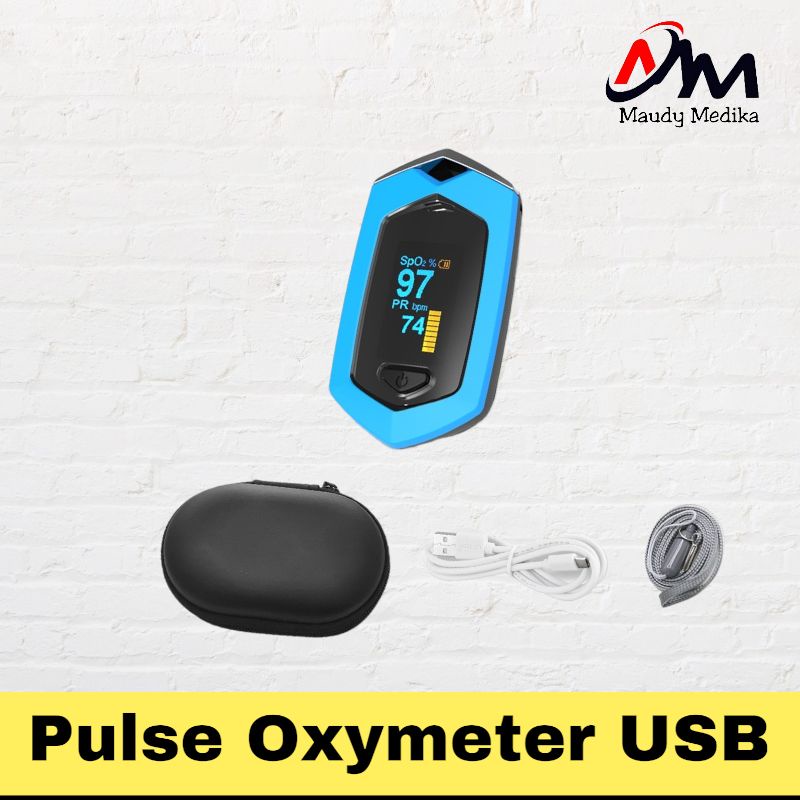 Jual Pulse Oxymeter USB SPO2 Finger Oxymeter Oksimeter Charger Saturasi ...