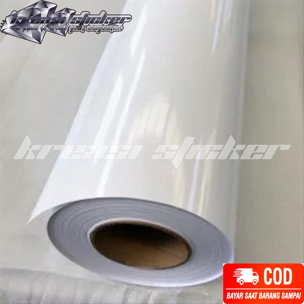 Jual WALLPAPER STIKER FURNITUR STICKER PUTIH MATTE/DOFF UNTUK DEKORASI ...