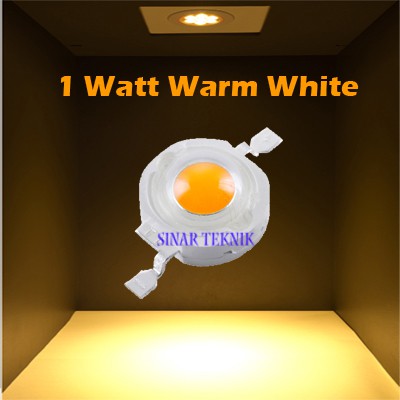 Jual High Power LED 1W Warm White Super Bright 1 Watt putih Kekuningan ...