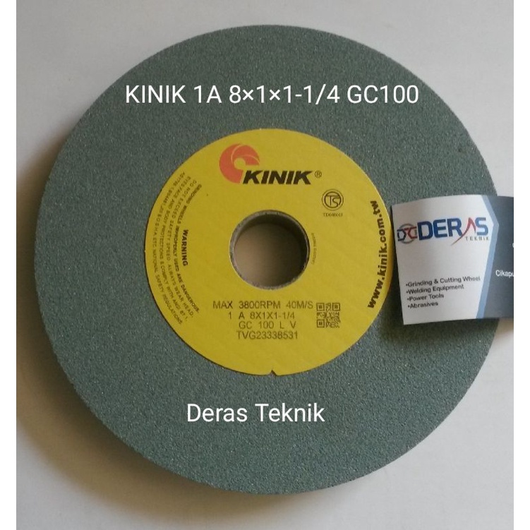 Jual Batu Gerinda Hijau Kinik 8 in GC 100 Asah Mata Widia 8x1x1-1/4 ...