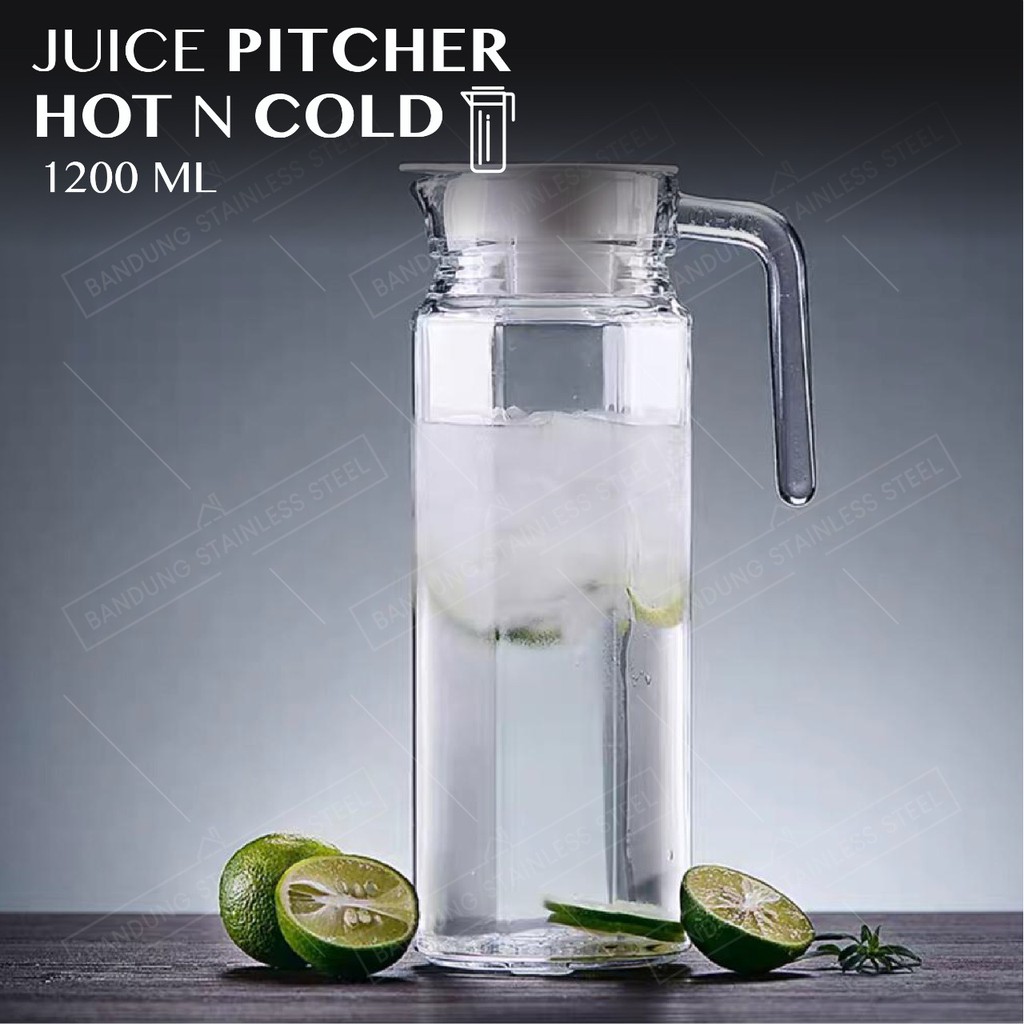 Jual Water Jug Juice Pitcher Botol Tempat Air Minum Akrilik 1,2 Liter ...