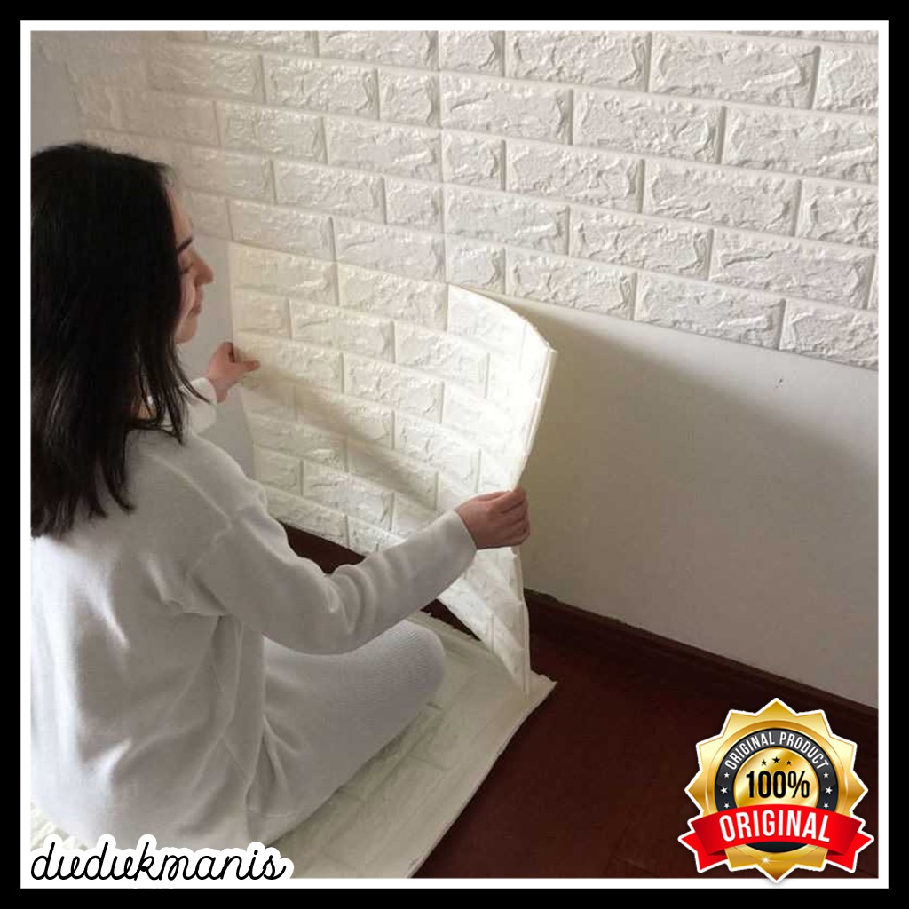 Jual Wallpaper Foam 3D Bata Putih Sticker Wallpaper Dinding Stiker ...