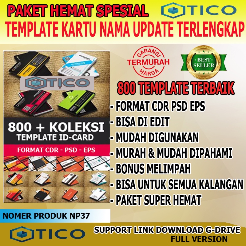 Jual Paket Template Desain Kartu Nama ID-Card Design Format CDR PSD EPS ...