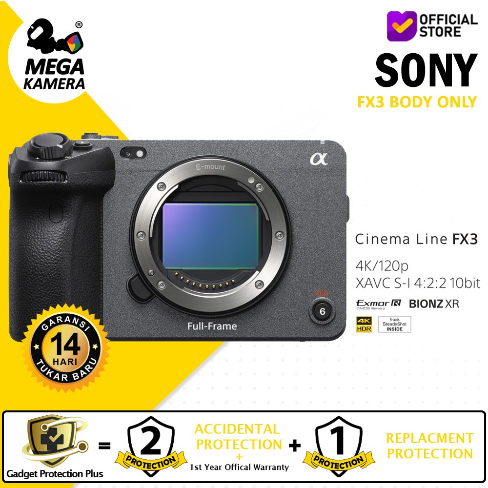 Jual Sony FX3 Full-Frame Cinema Camera | Shopee Indonesia