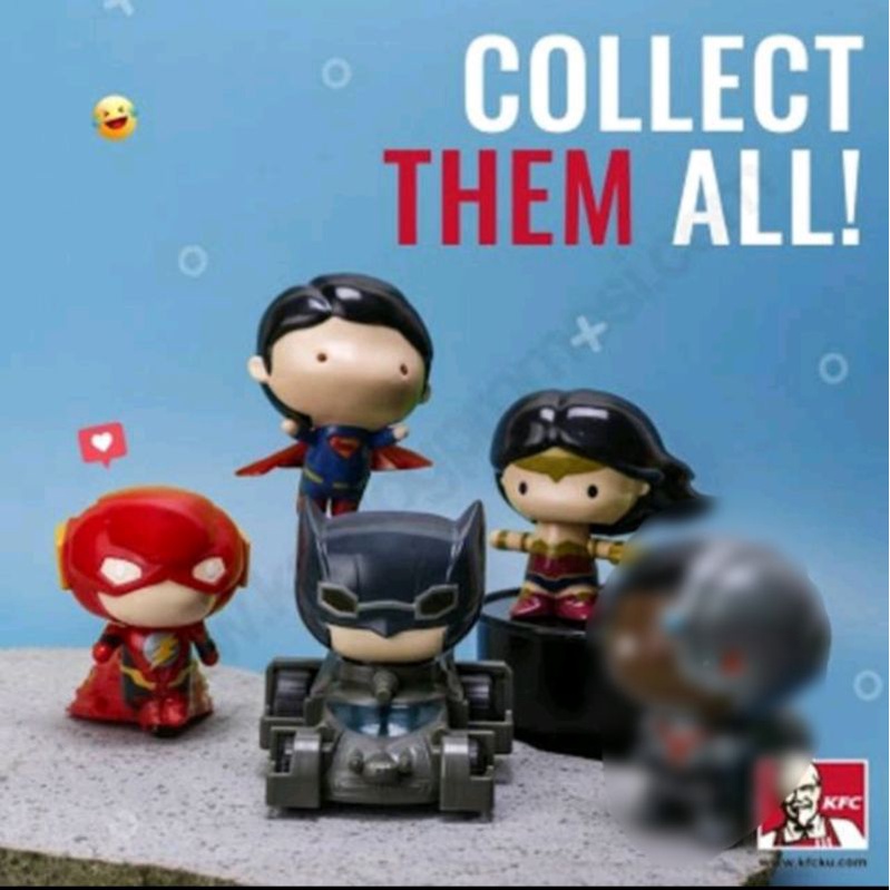 Jual KFC DC Justice League Heroes Set of 4 NIP | Shopee Indonesia