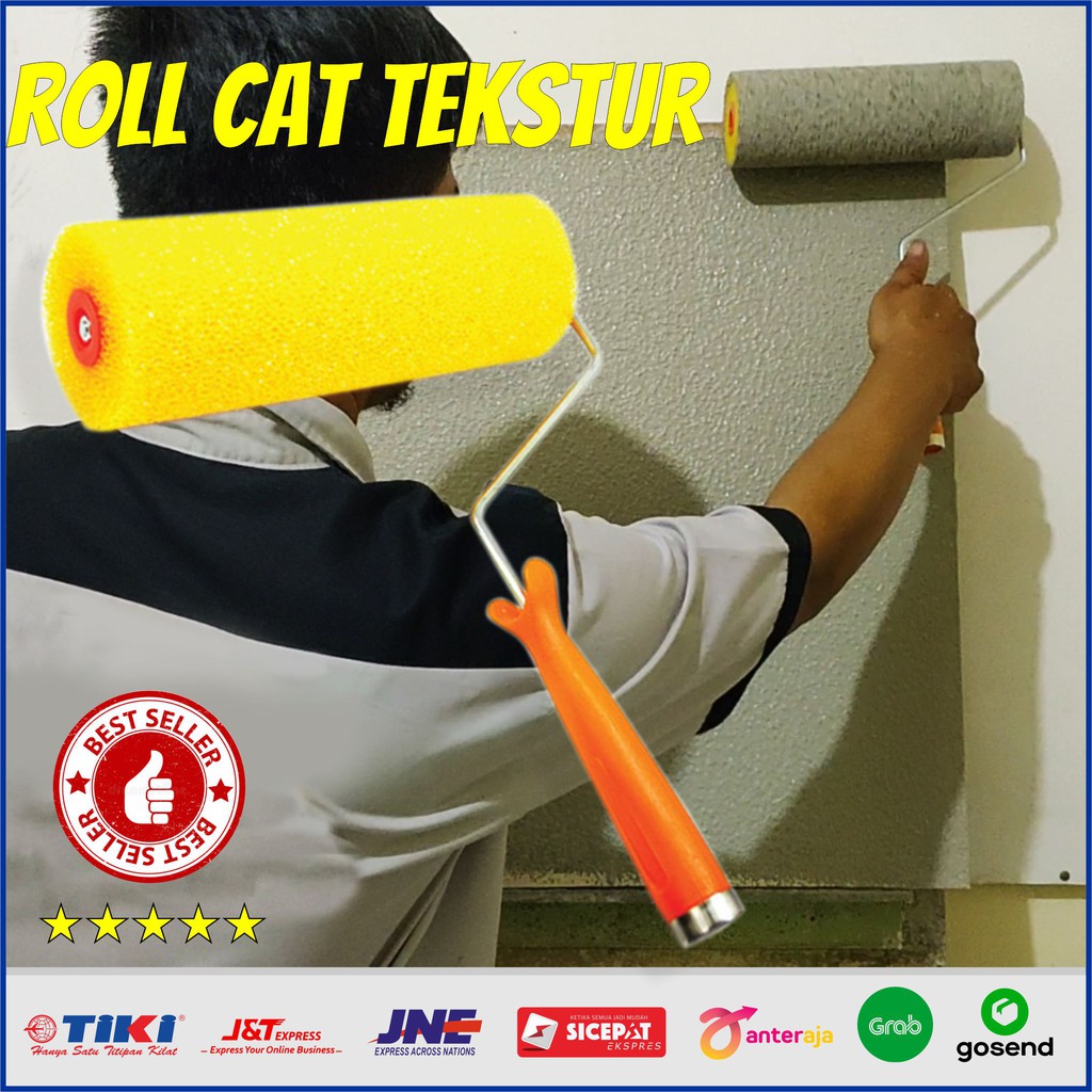 Jual Roll Cat Tekstur untuk Pengecatan Dinding Tekstur TeksKam dan ...