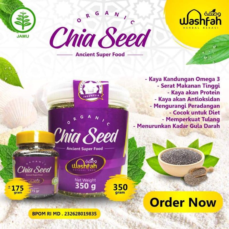 Jual Chia seeds cia seeds chia seed organic mexico/peru asli original ...