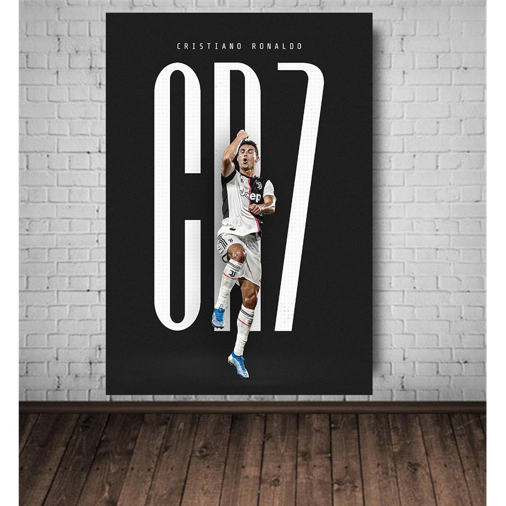Jual poster JUVENTUS Poster RONALDO CR7 d frame bola A3 (30x43cm ...