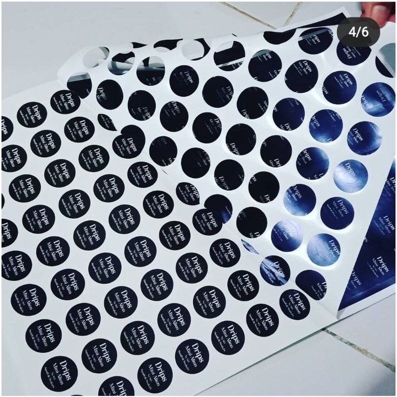 Jual cetak sticker vinyl / cetak sticker label kemasan / label usaha ...