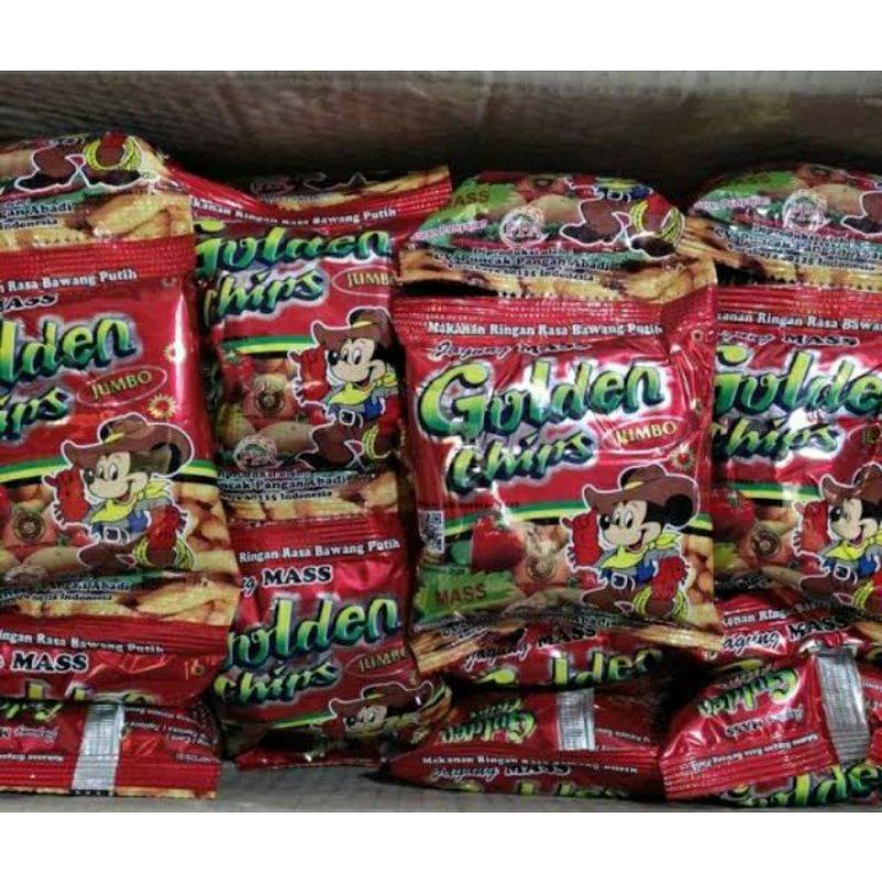Jual Golden Chips Jumbo/Potato Chips renceng/snack jadul/Jajanan jadul ...