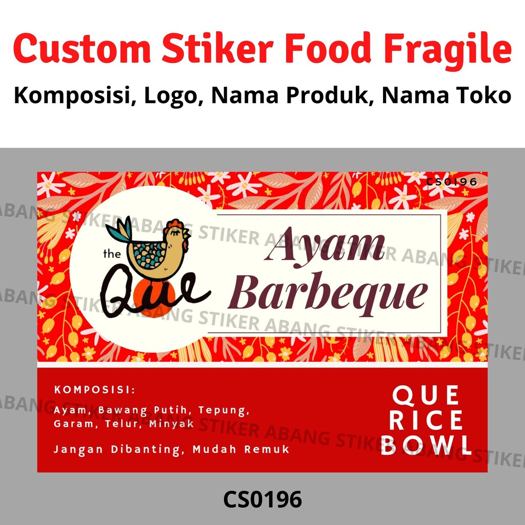 Jual Stiker Food Fragile - Custom | Shopee Indonesia