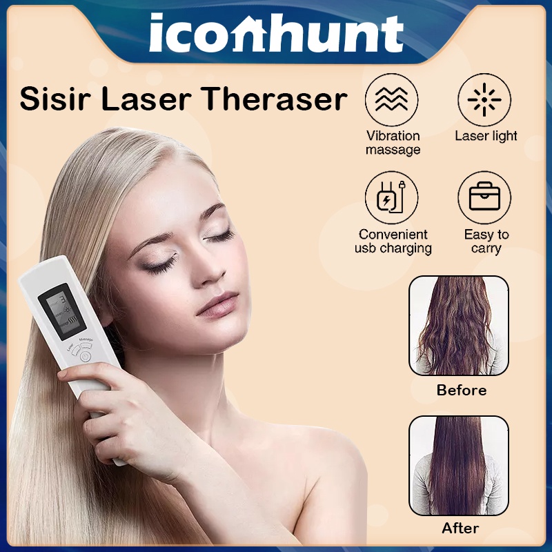 Jual Sisir Laser Theraser Penumbuh Rambut Alami iconhunt | Shopee Indonesia