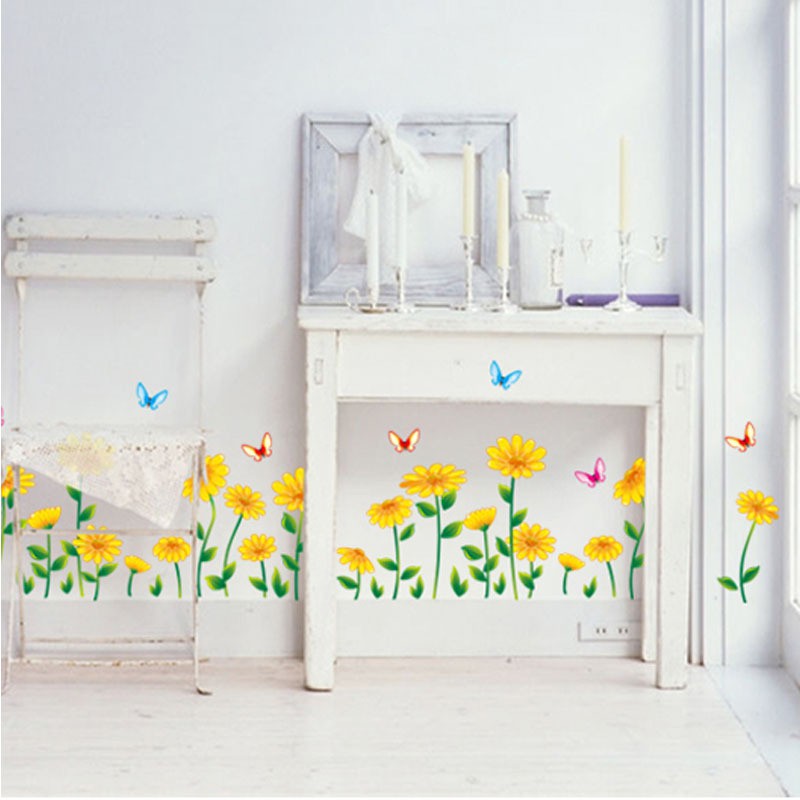 Jual RELIZA WALLSTICKER WALL BORDER RUMPUT PAGAR BUNGA STIKER DINDING ...