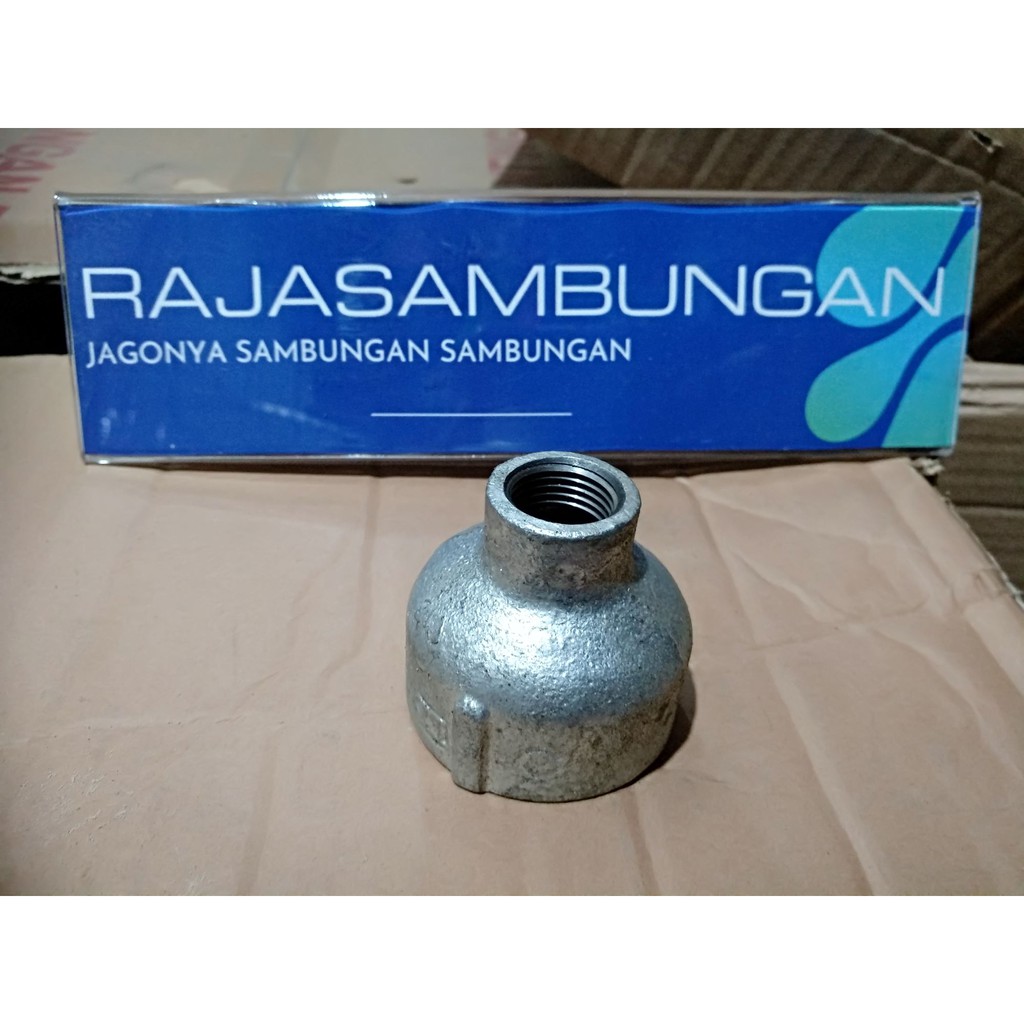 Jual Flok Sok Besi 1 x 1/2 Inch Sambungan Pipa Reducer Socket Flock ...