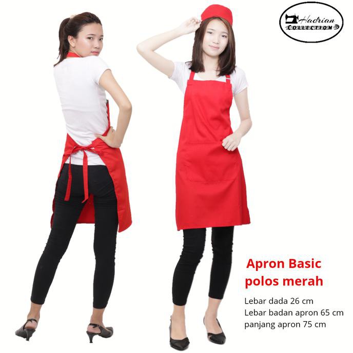 Jual CELEMEK- APRON HITAM & APRON MERAH - PUTIH -CELEMEK-INDONESIA ...
