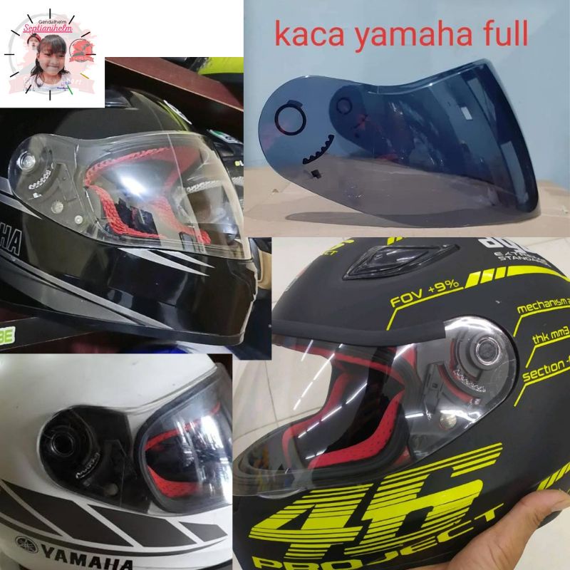 Jual kaca helm Yamaha Full FACE Vixion MX king Cargloss smoke bening ...