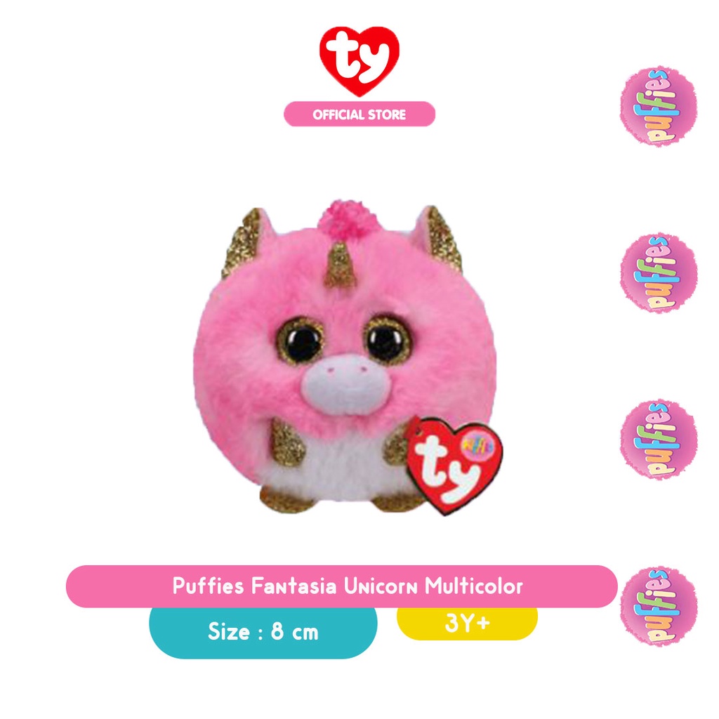 Jual TY Puffies Fantasia Unicorn Multicolor - Boneka Unicorn | Shopee ...