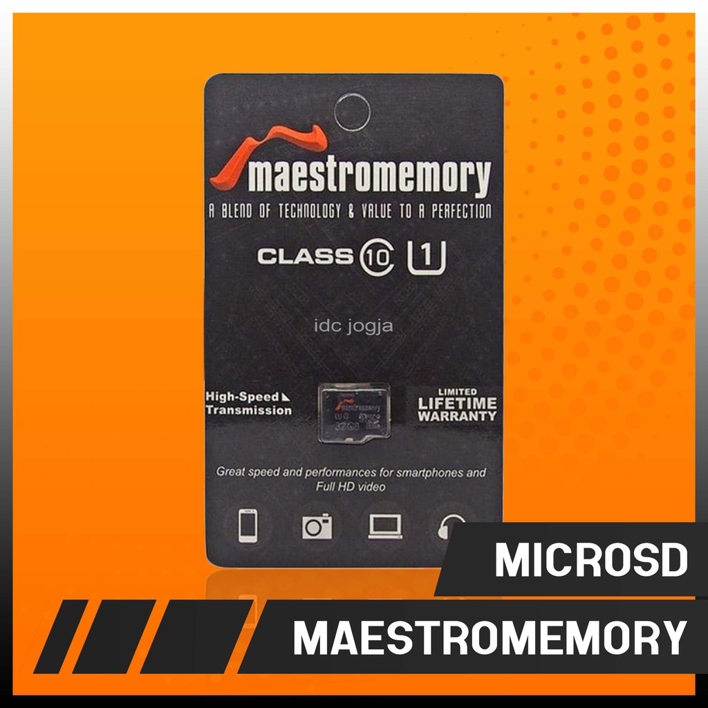 Jual Micro SD Maestromemory UHS 1 Class 10 8GB, 16GB, 32GB, 64GB ...