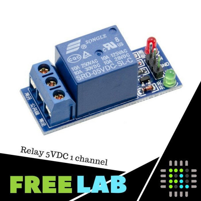 Jual Relay 5V 1 Channel for Arduino Active Low In 5V Out 250VAC 30VDC ...