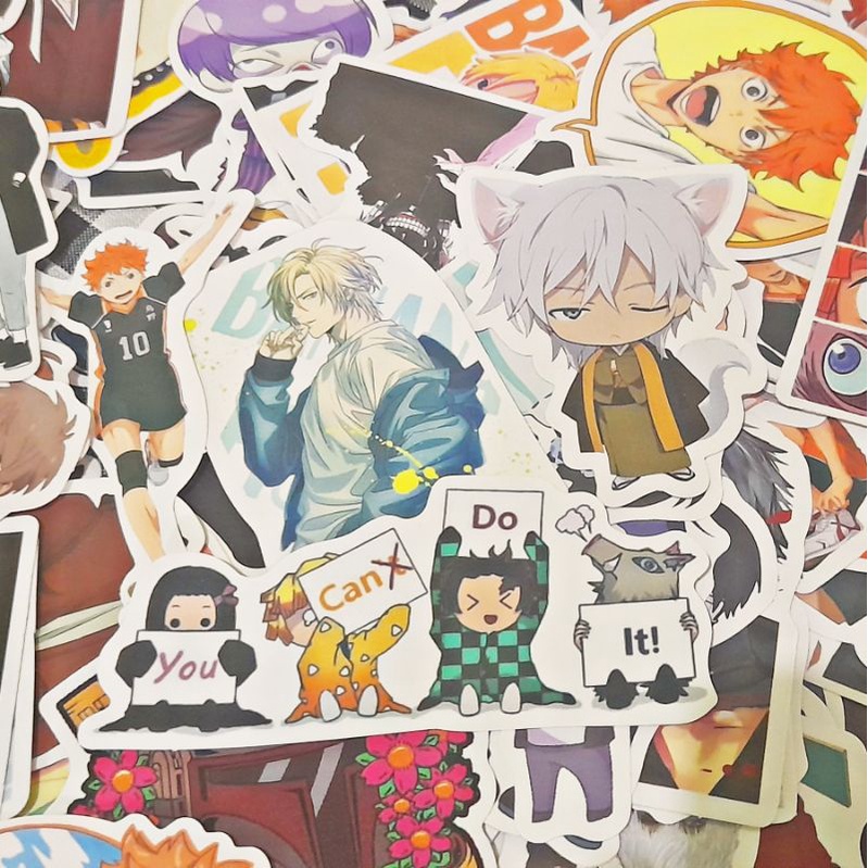 Jual STICKER ANIME RANDOM | LAMINASI GLOSSY & DOFF | STIKER ANIME ...