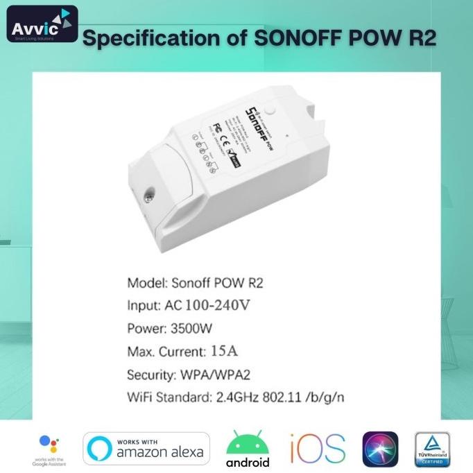 Jual Sonoff Pow R2 -Power Monitor Smart Switch Saklar Pintar Ukur Daya ...