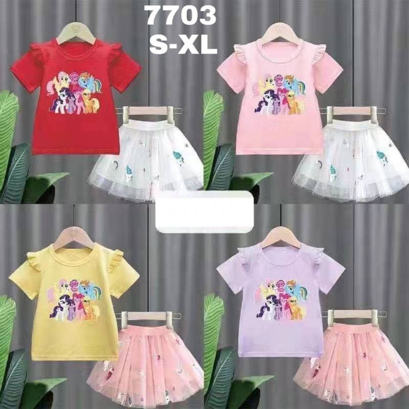 Jual setelan rok tutu anak Import 1 - 4tahun ( motif pony ) | Shopee ...