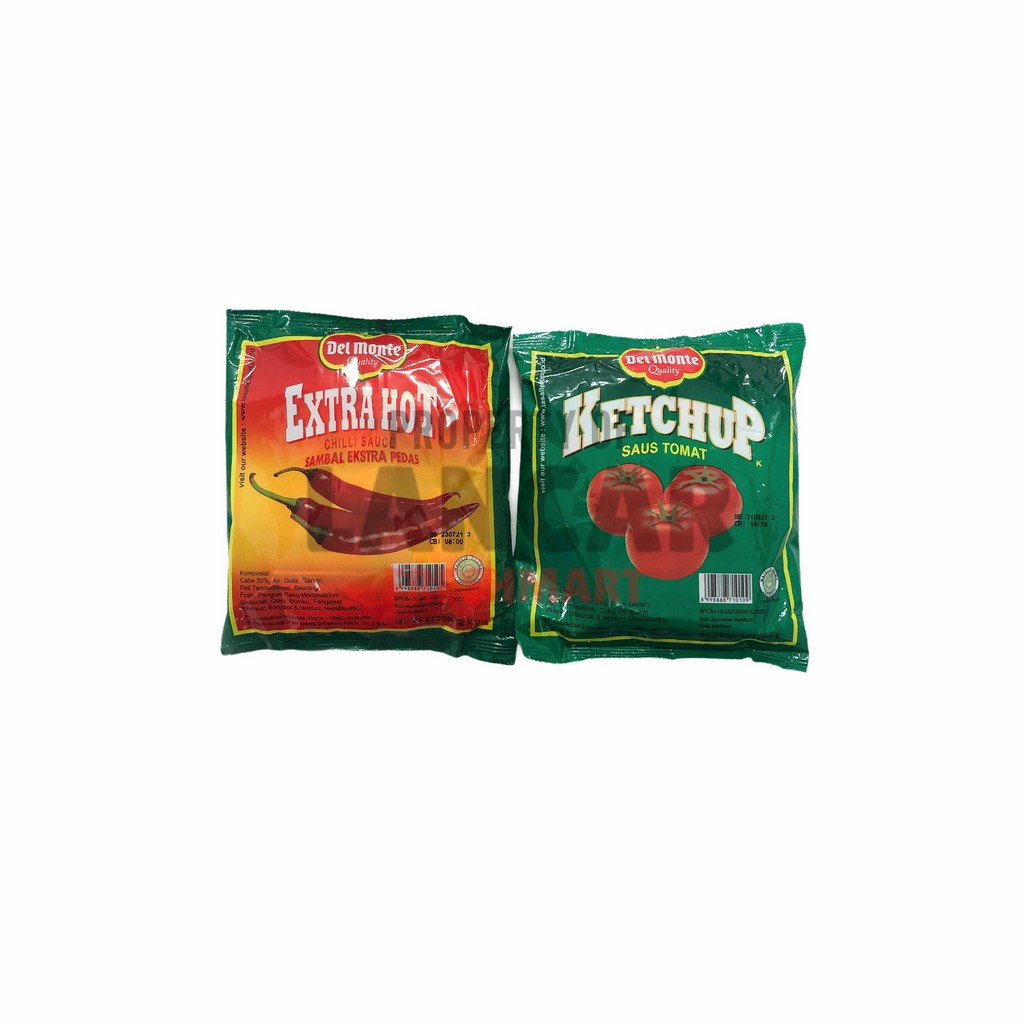 Jual DELMONTE SAUS SACHET CABE/TOMAT ISI 24X9GR | Shopee Indonesia