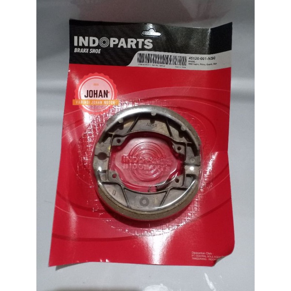 Jual kampas belakang Indopart grand/Supra/prima/kampas belakang tromol ...