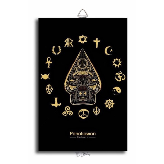 Jual poster/hiasan dinding pluralisme cocok untuk ruang tamu murah ...