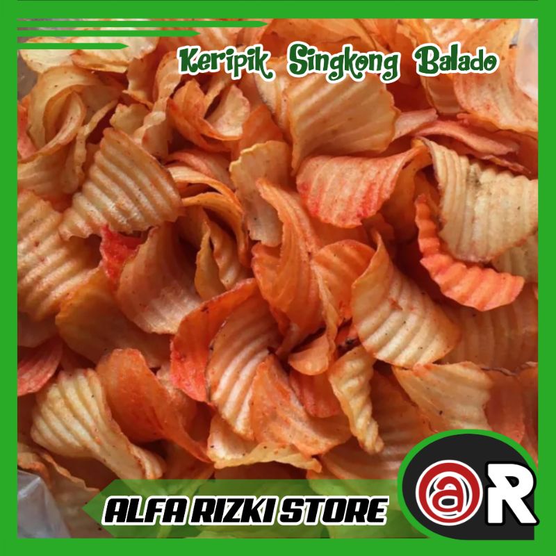 Jual Keripik Singkong Utuh 1 kg /Keripik singkong balado /keripik ...