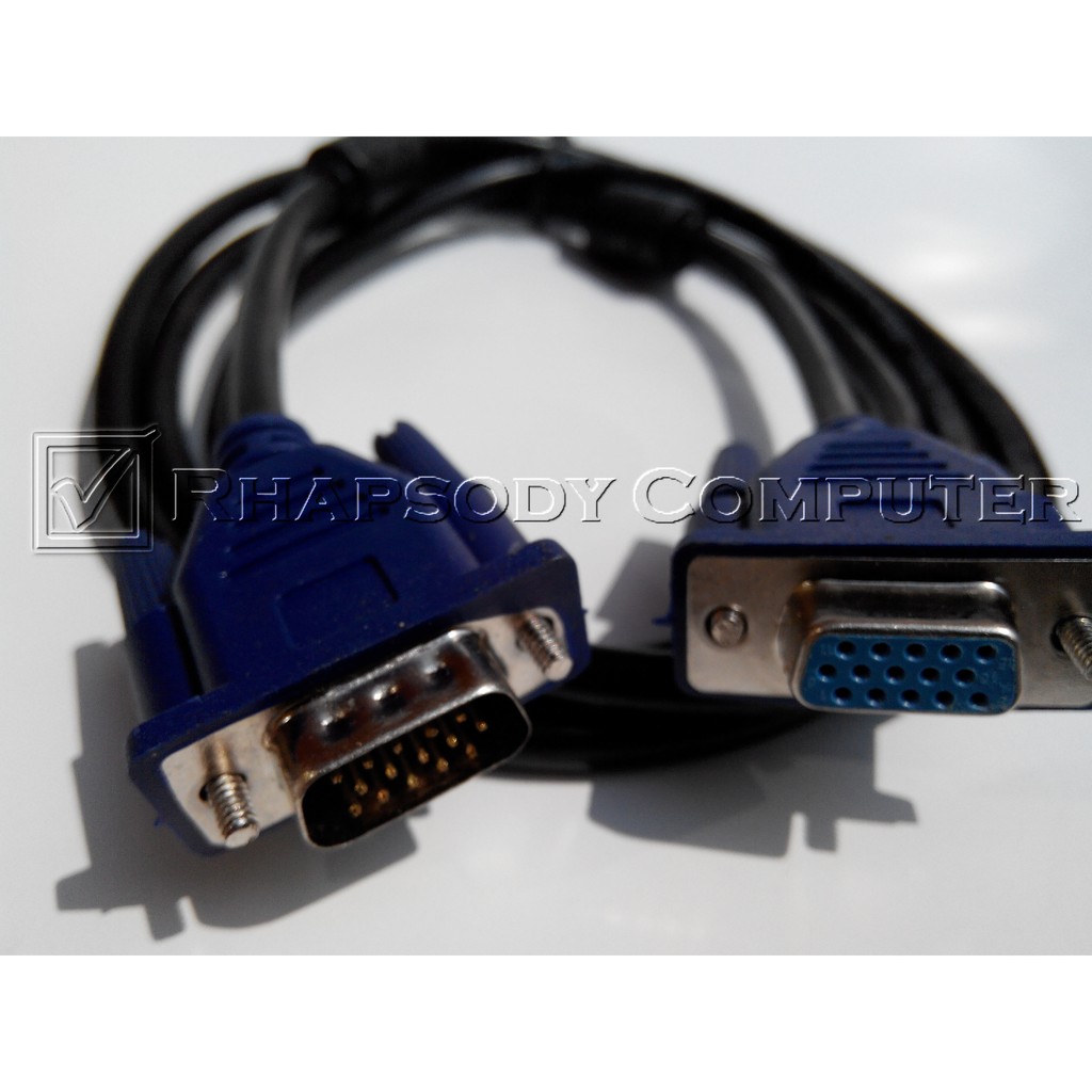 Jual Kabel Monitor / VGA Male-Female 15 Pin Standar | Shopee Indonesia