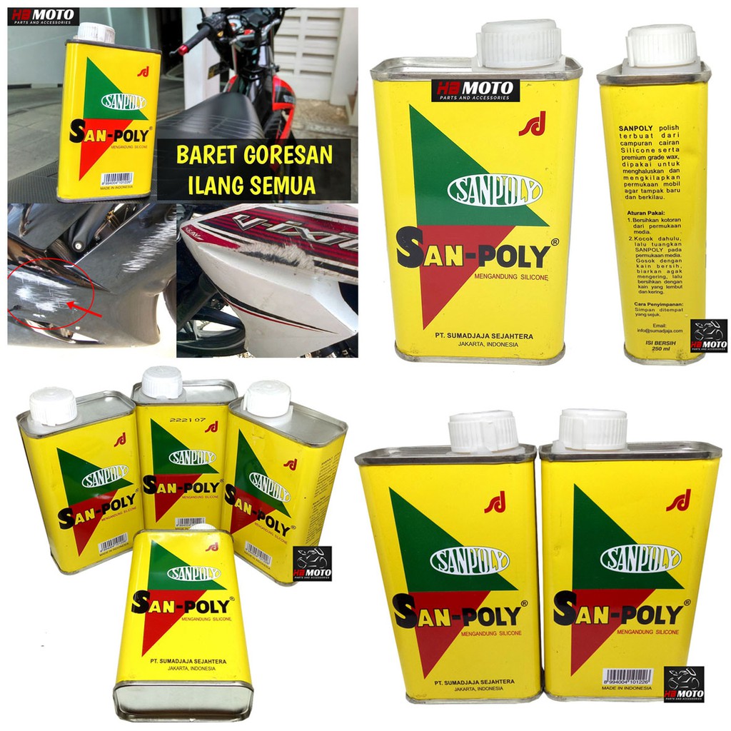Jual SANPOLY/ SAN POLY Wax Poles Pengkilap Logam Motor Mobil /Pengkilap ...