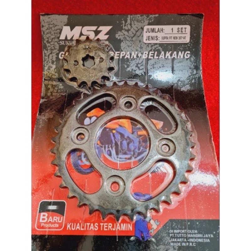 Jual GEAR SET GEAR PRESS SEPUHAN SUPRA FIT NEW 36T/14T MSZ | Shopee ...