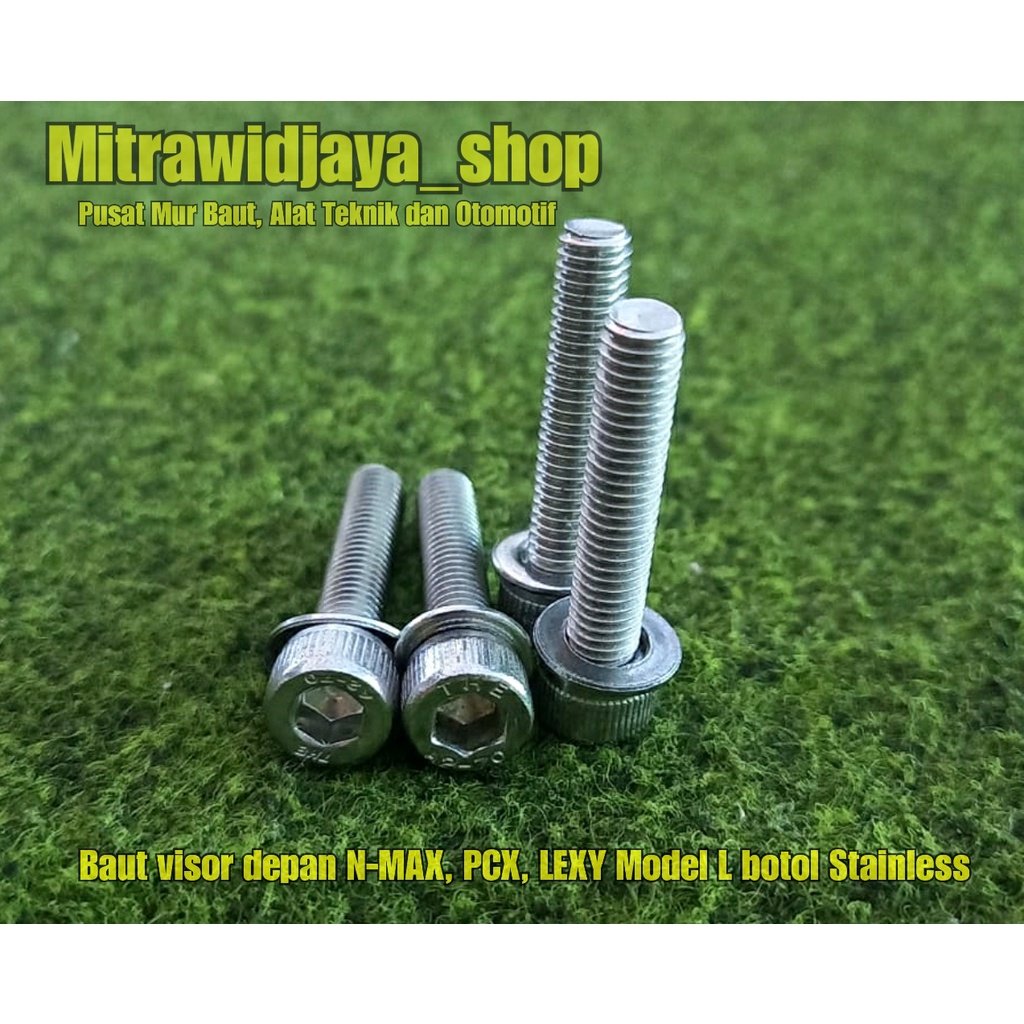 Jual Baut Visor Whinshield NMAX , LEXI model L cup Stainless stell anti ...