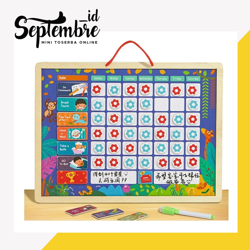 Jual Papan Reward Anak Magnetic Reward Board Papan Nilai Anak papan ...
