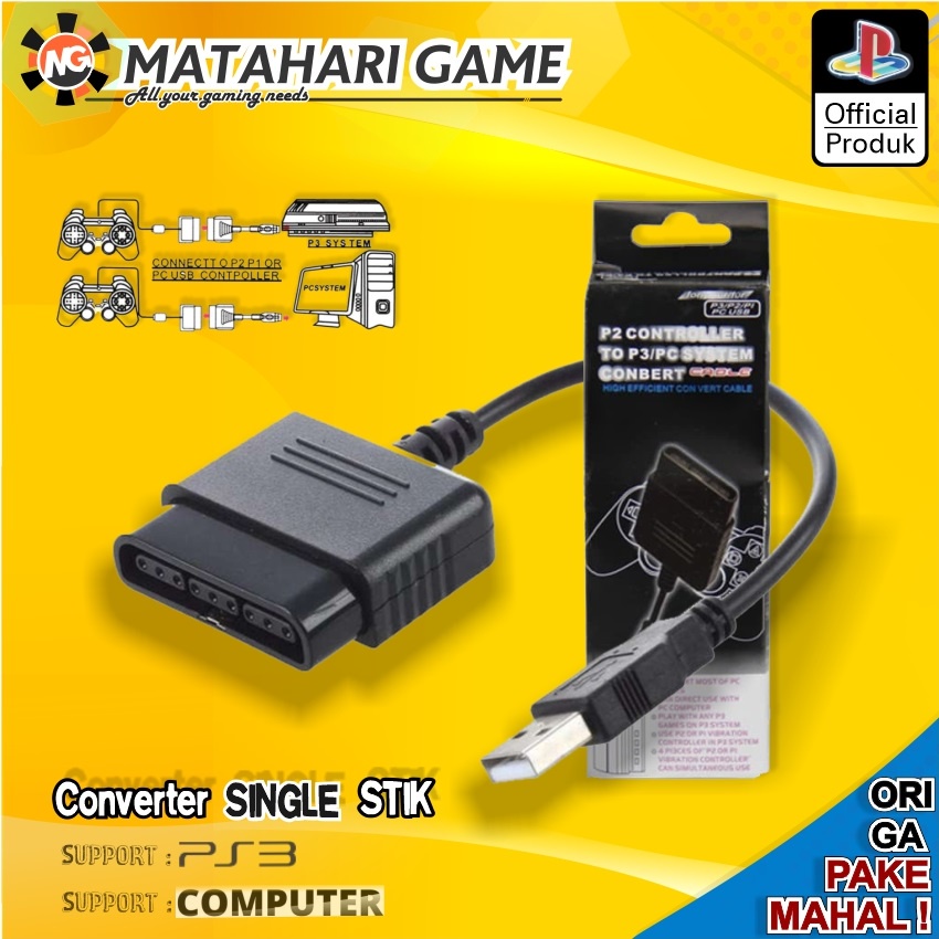 Jual Converter Konverter USB 1 Slot Stik Stick PS2 ke PS3/PC/LAPTOP ...