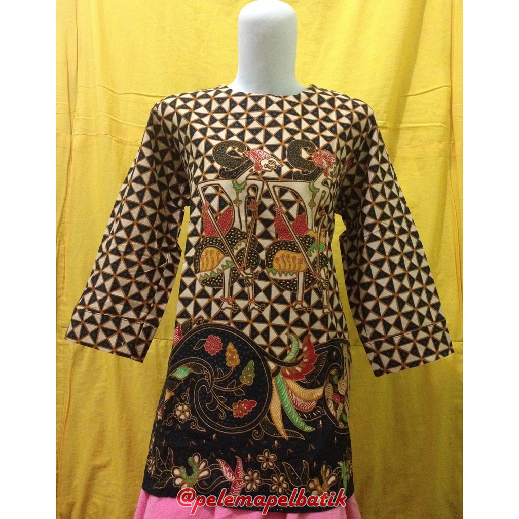 Jual Bajublouse Batik Wanita Kode 49686 Shopee Indonesia