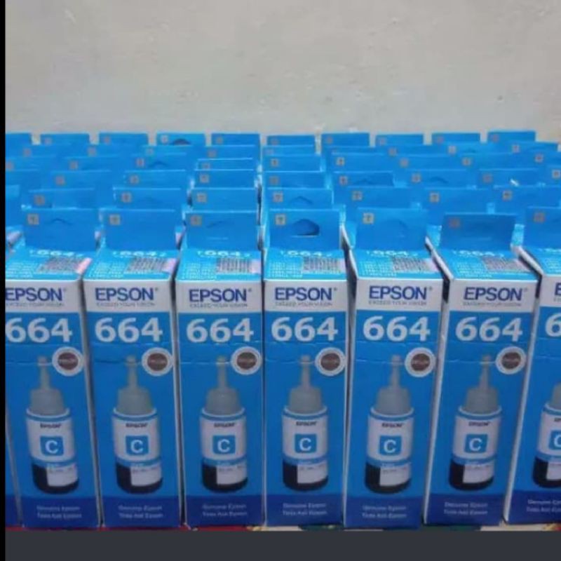 Jual Tinta Epson T664 ( Cyan ) | Shopee Indonesia