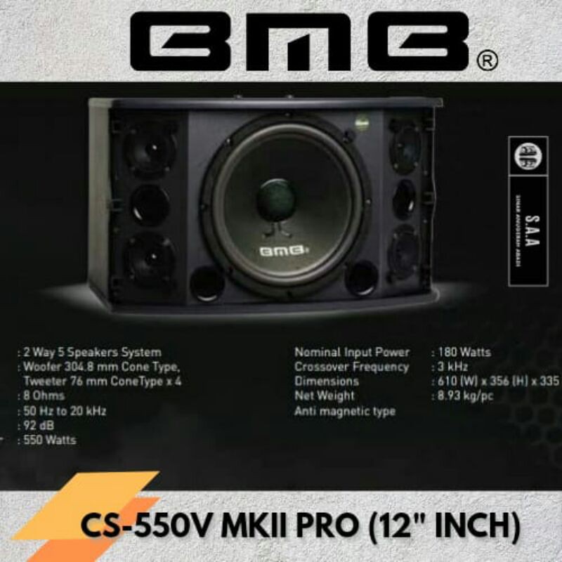 Jual SPEAKER PASIF BMB CS-550V MKII PRO (12"inch) | Shopee Indonesia