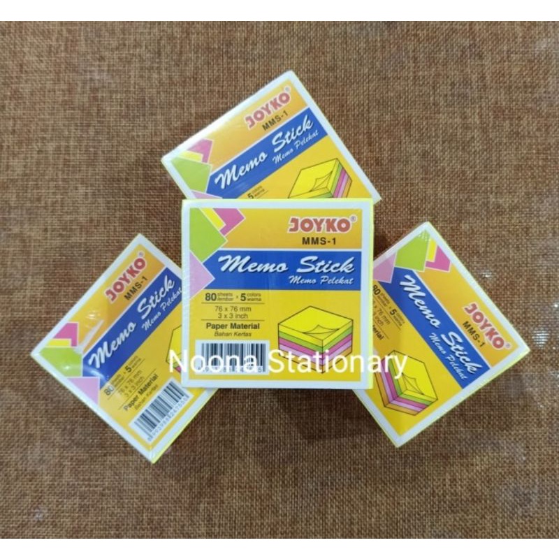 Jual Memo Stick Joyko MMS-1 / Sticker Note Joyko Warna | Shopee Indonesia