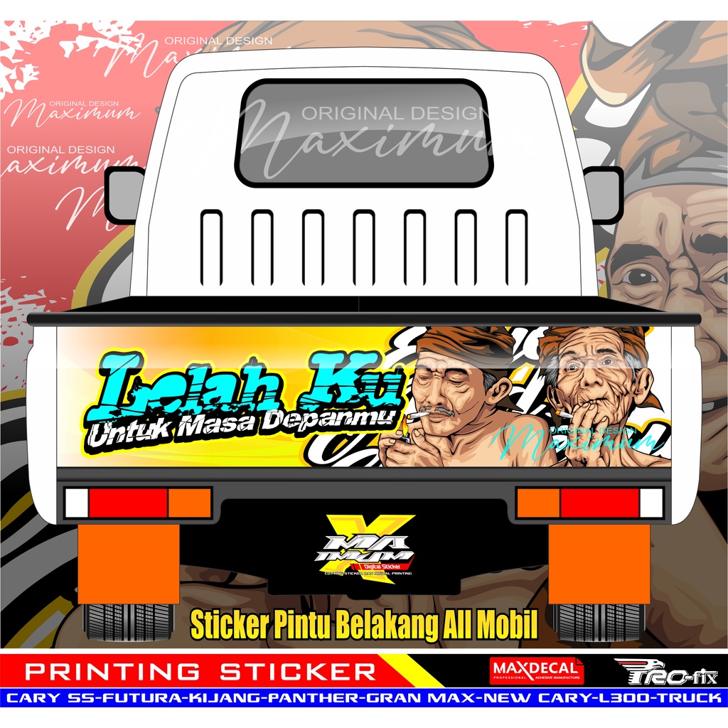 Jual Sticker Pintu Belakang Mobil Pick Up Panter / Grandmax / L300 ...