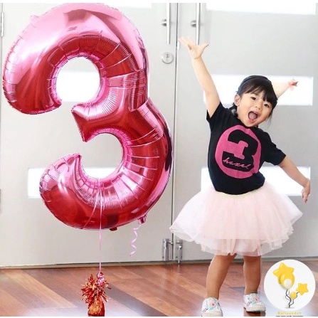 Jual Foil Angka Jumbo Pink Polos 1 Meter | Shopee Indonesia