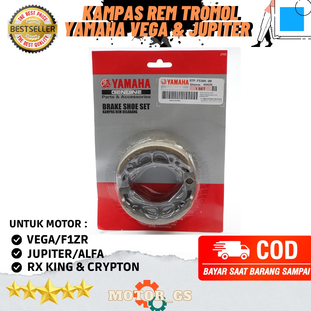 Jual Kampas Rem Belakang FIZ R, Jupiter Lama,Vega,Crypton,Alfa,FIZ R ...