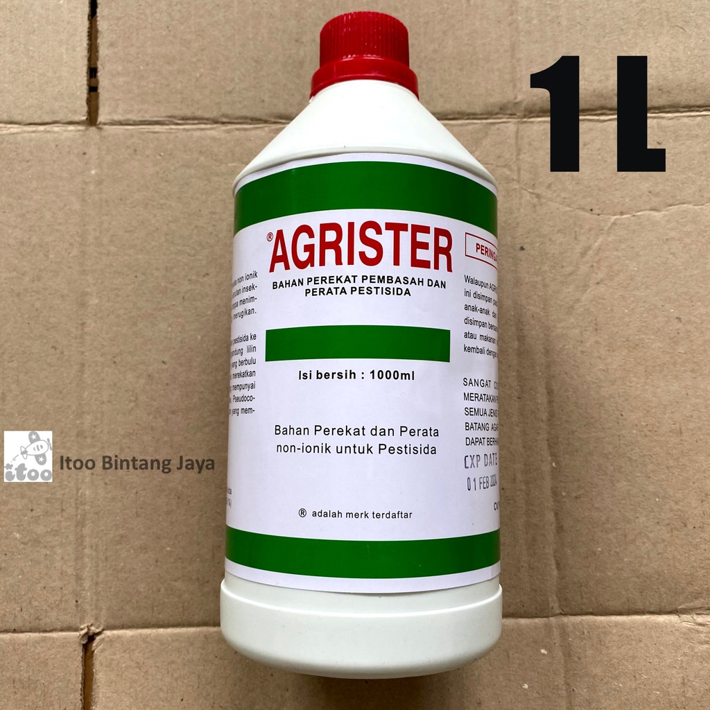 Jual Perekat Perata Penembus Pestisida dan Insektisida Agrister 1 L ...