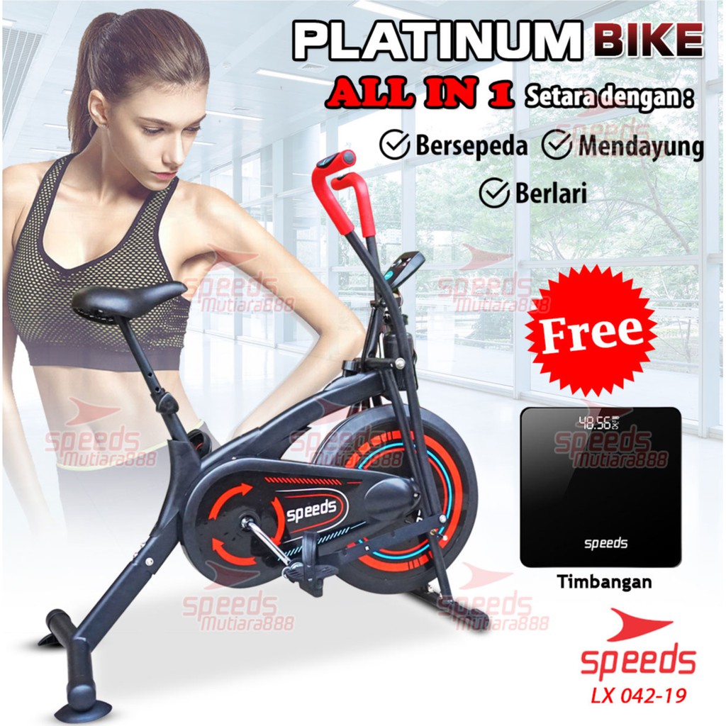 Jual SPEEDS Sport Sepeda Statis Platinum Bike Sepeda Fitness Alat ...