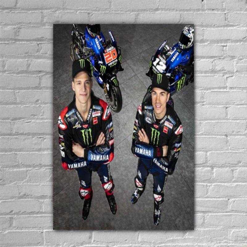Jual Poster dinding F.quartararo & M.Vinales/A3+/Tanpa bingkai ...